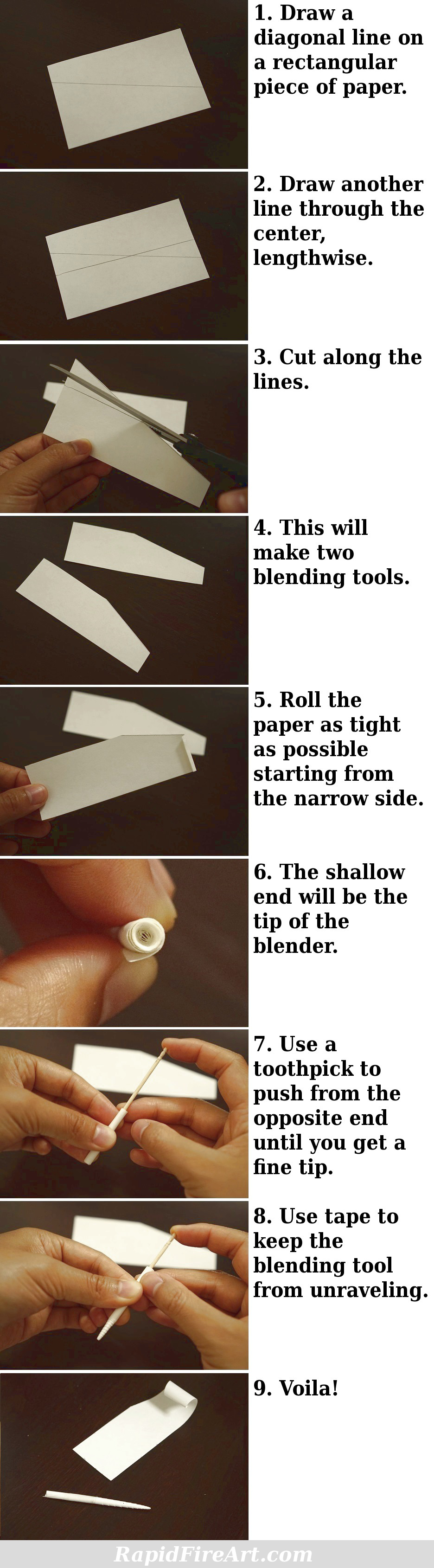 Detailed Guide How To Use A Blending Stump RapidFireArt