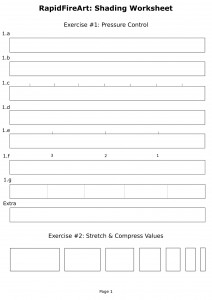 RFA – Shading Worksheet Page 1 | RapidFireArt