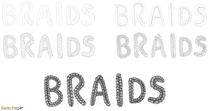How to draw braids in 10 steps: Plus videos | RapidFireArt