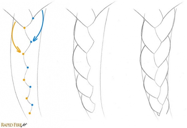 How to draw braids in 10 steps: Plus videos | RapidFireArt