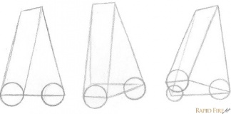 7 steps to draw a nose from the 3/4 view | RapidFireArt