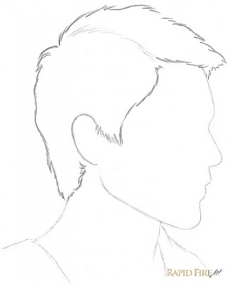 10 steps on how to draw short hair | RapidFireArt