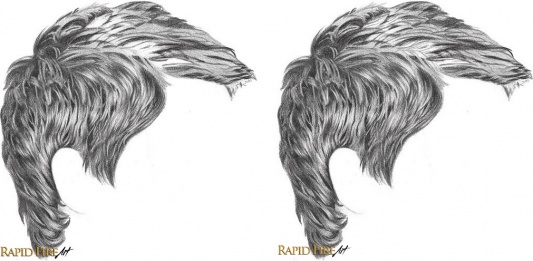 10 steps on how to draw short hair | RapidFireArt