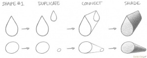 How to Draw 3D Round Edged Shapes Examples | RapidFireArt