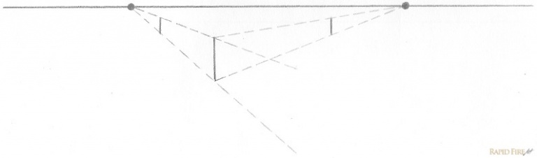 Lesson 6: Introduction to One and Two Point Perspective | RapidFireArt