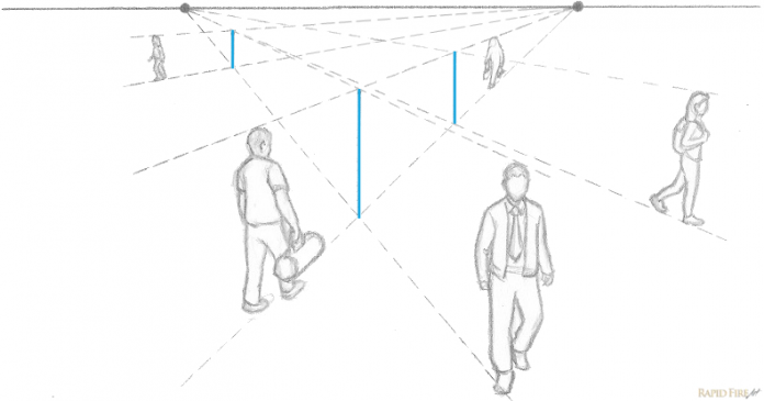 Lesson 6: Introduction to One and Two Point Perspective | RapidFireArt