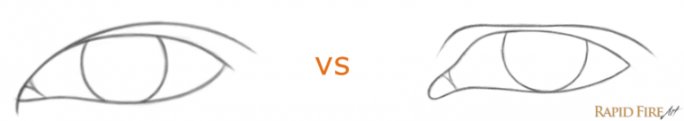 How to Draw Asian Eyes | RapidFireArt