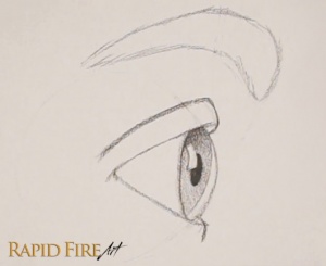How Draw a Realistic Eye From the Side | RapidFireArt