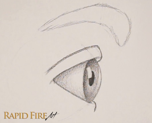 How to Draw a Realistic Eye From the Side _ Eyelashes and Eyebrow RFA ...