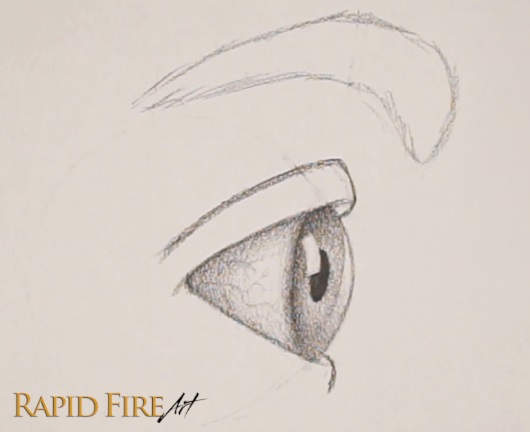 How to Draw a Realistic Eye From the Side _ Eyelashes and Eyebrow RFA ...