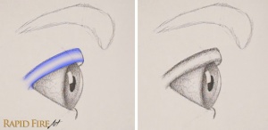 How Draw a Realistic Eye From the Side | RapidFireArt