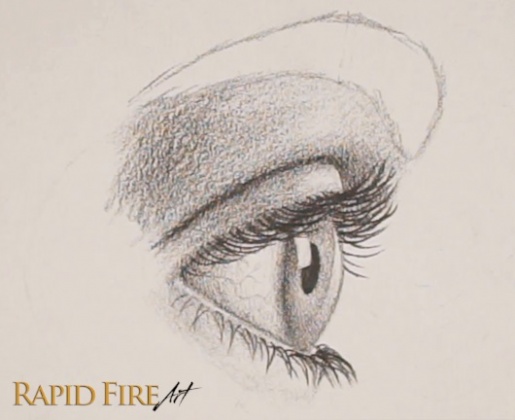 How to Draw a Realistic Eye From the Side _ Eyelashes and Eyebrow RFA ...