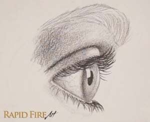 How to Draw a Realistic Eye From the Side _ Eyelashes and Eyebrow RFA ...