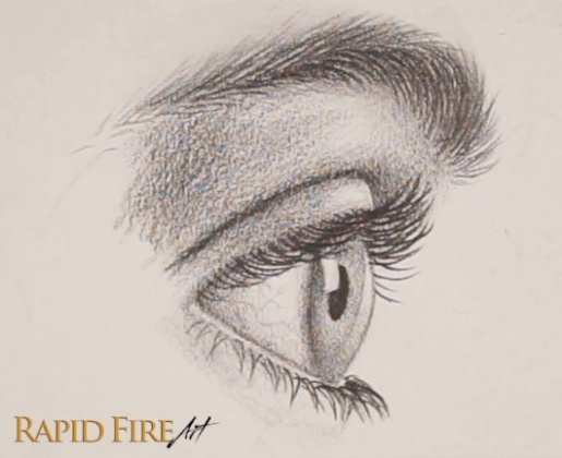 How to Draw a Realistic Eye From the Side _ Eyelashes and Eyebrow RFA ...