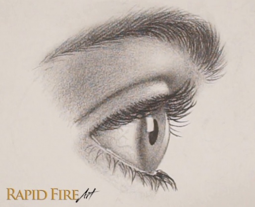 How to Draw a Realistic Eye From the Side _ Eyelashes and Eyebrow RFA ...