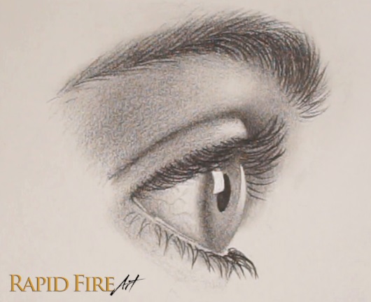 How to Draw a Realistic Eye From the Side _ Eyelashes and Eyebrow RFA ...
