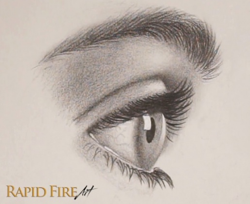 How to Draw a Realistic Eye From the Side _ Eyelashes and Eyebrow RFA ...