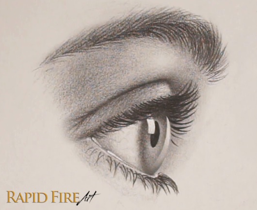 How to Draw a Realistic Eye From the Side _ Eyelashes and Eyebrow RFA ...