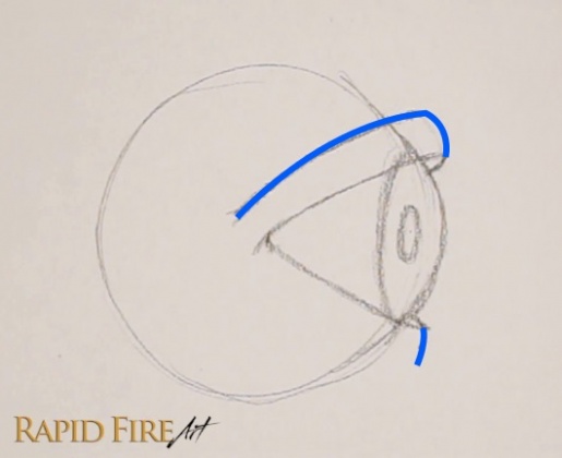 How Draw a Realistic Eye From the Side | RapidFireArt