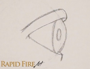 How Draw a Realistic Eye From the Side | RapidFireArt