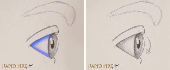 How Draw a Realistic Eye From the Side | RapidFireArt