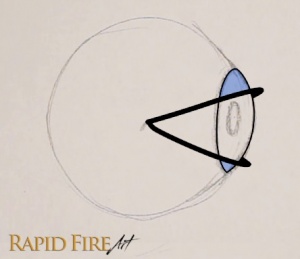 How Draw a Realistic Eye From the Side | RapidFireArt