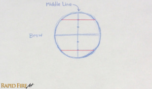 How to Draw a Face from the FRONT (Loomis Method) | RapidFireArt