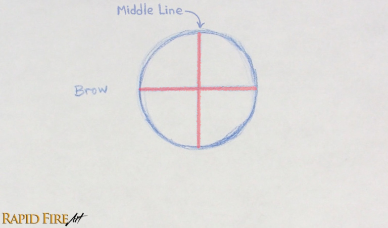 How to Draw a Face from the FRONT (Loomis Method) | RapidFireArt