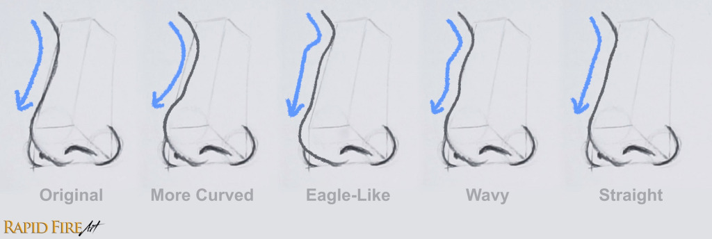 How to Draw and Shade a Nose from the 3/4 view | RapidFireArt