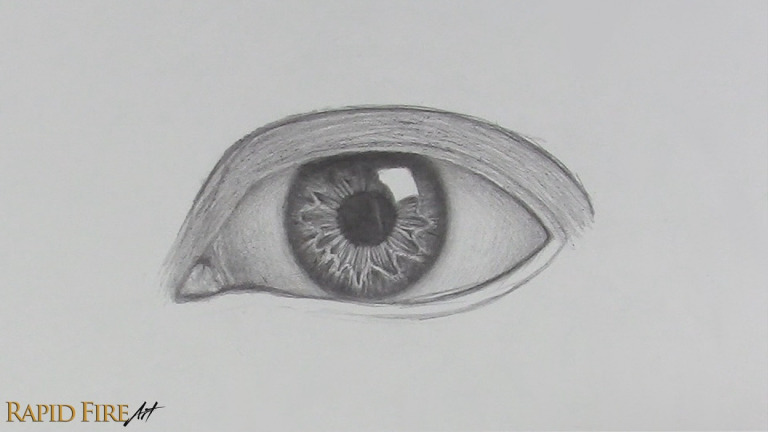 How to Draw a Hyper-Realistic Eye | RapidFireArt