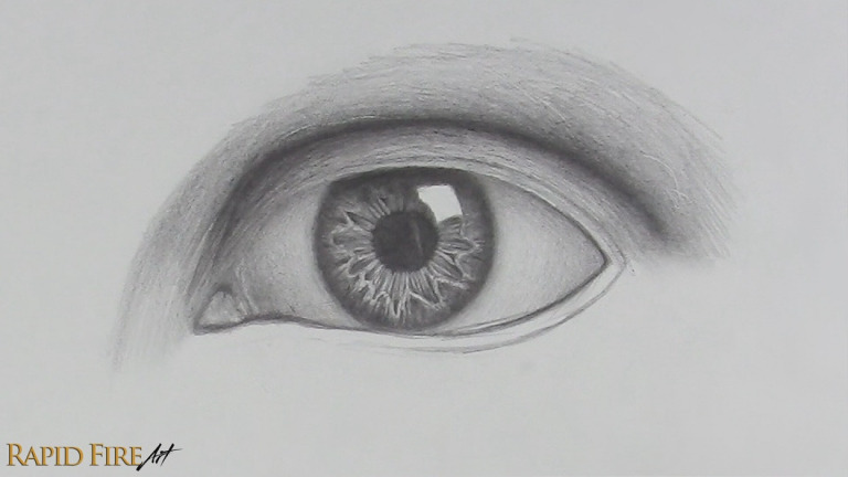 How to Draw a Hyper-Realistic Eye | RapidFireArt