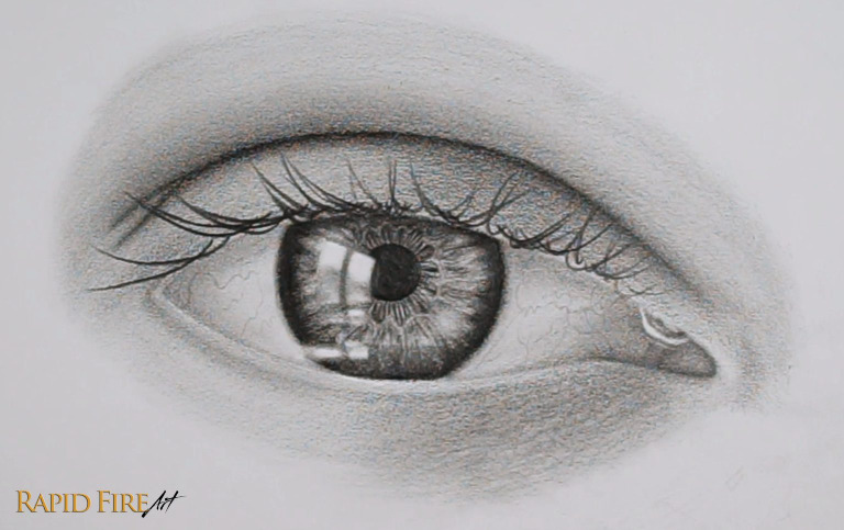 How to Draw a Teary Eye in 12 Steps | RapidFireArt