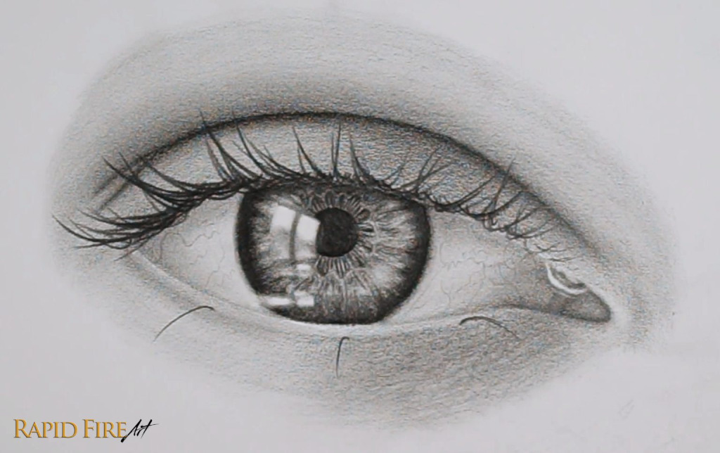 How to Draw a Teary Eye in 12 Steps | RapidFireArt