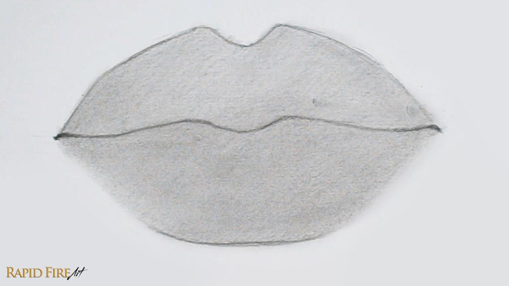 How to Draw Lips – 8 Steps | HB Pencil | RapidFireArt